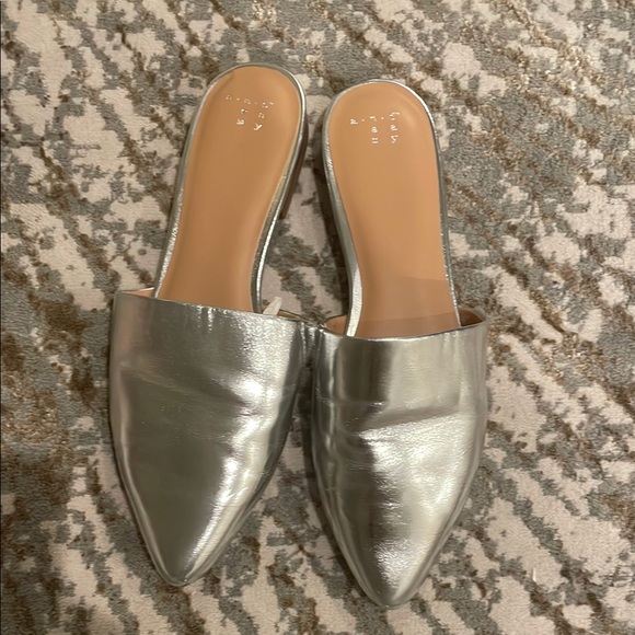 a new day | Shoes | Silver Mules | Poshmark